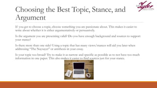 Argument/Persuasive | PPSX