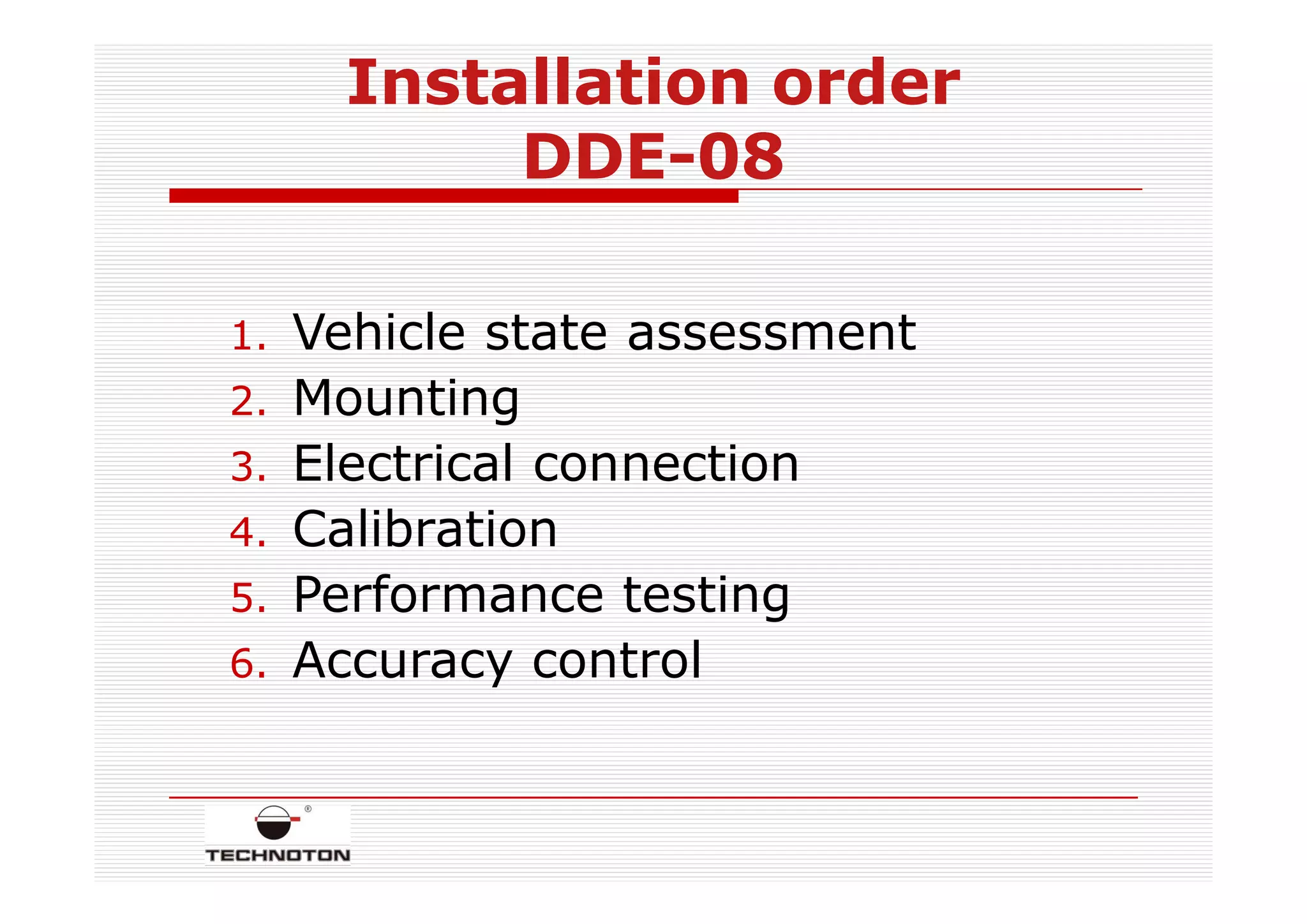 Axle load sensor DDE08 - weight control on transport | PPT
