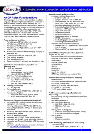Axmedis content Processing Platform | PDF