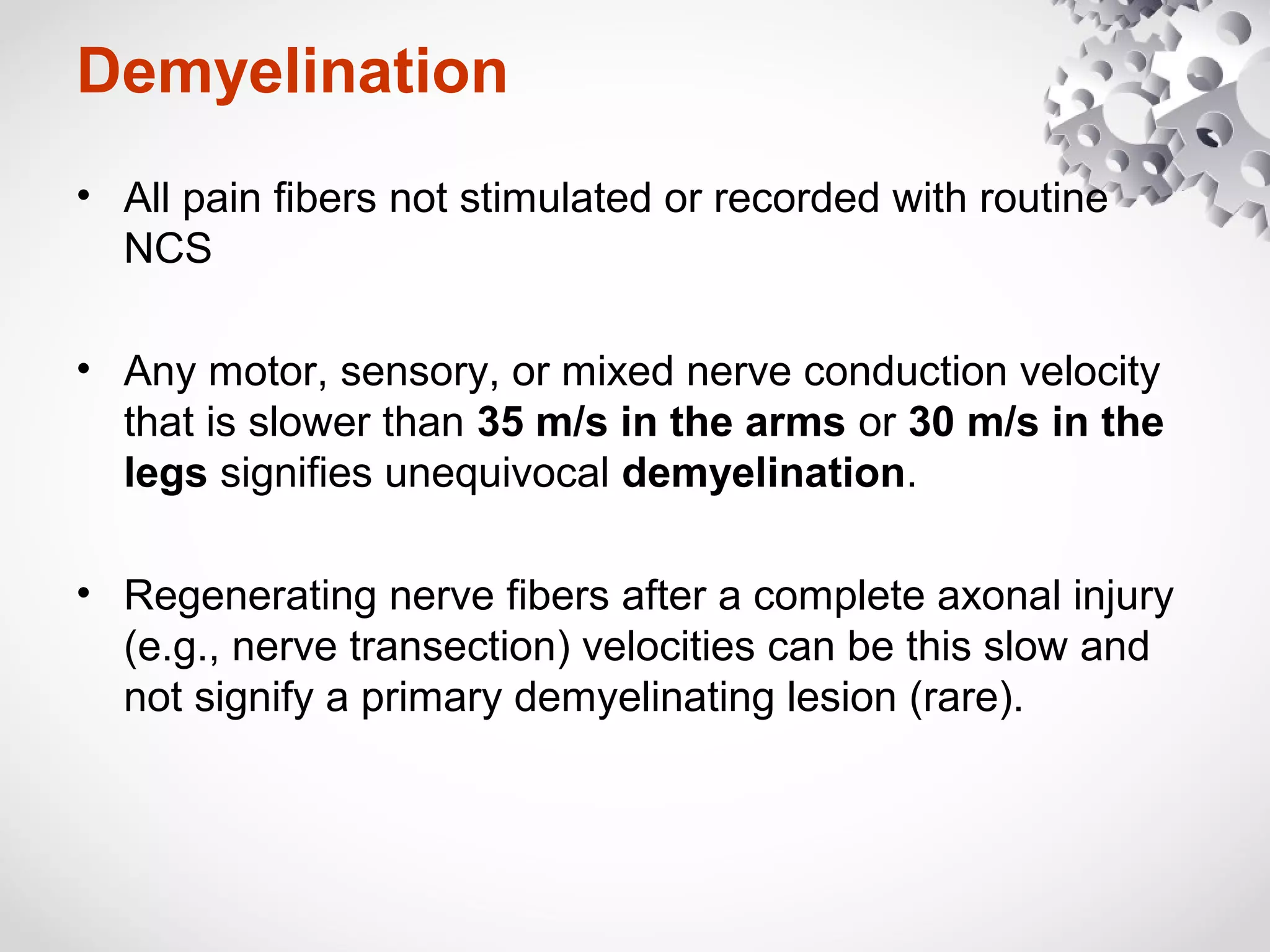 Nerves conduction study, Axonal loss vs Demyelination | PPT