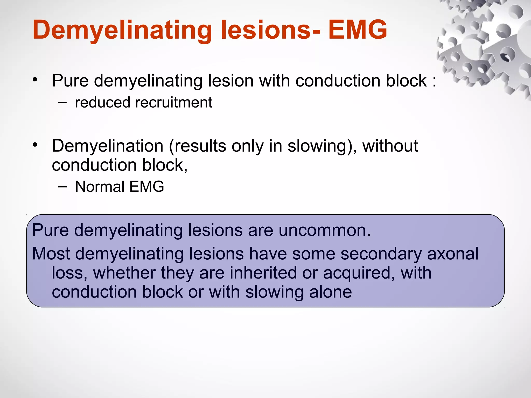 Nerves conduction study, Axonal loss vs Demyelination | PPT