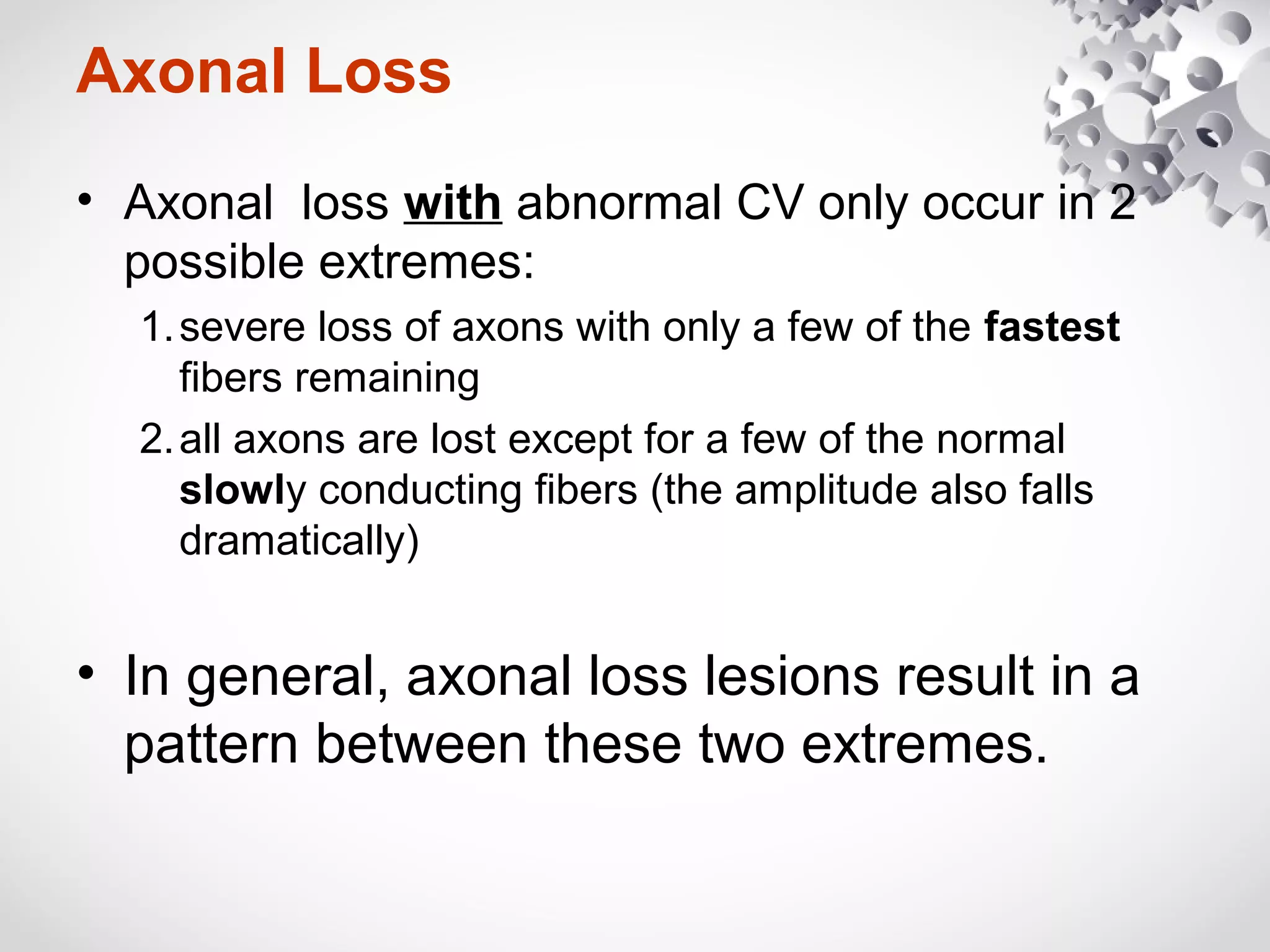 Nerves conduction study, Axonal loss vs Demyelination | PPT