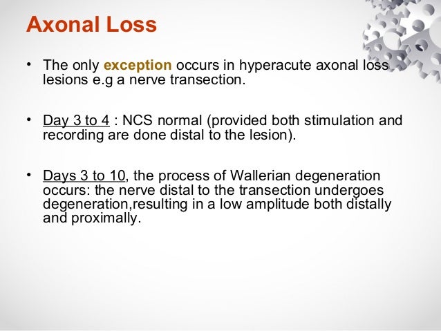 Nerves conduction study, Axonal loss vs Demyelination