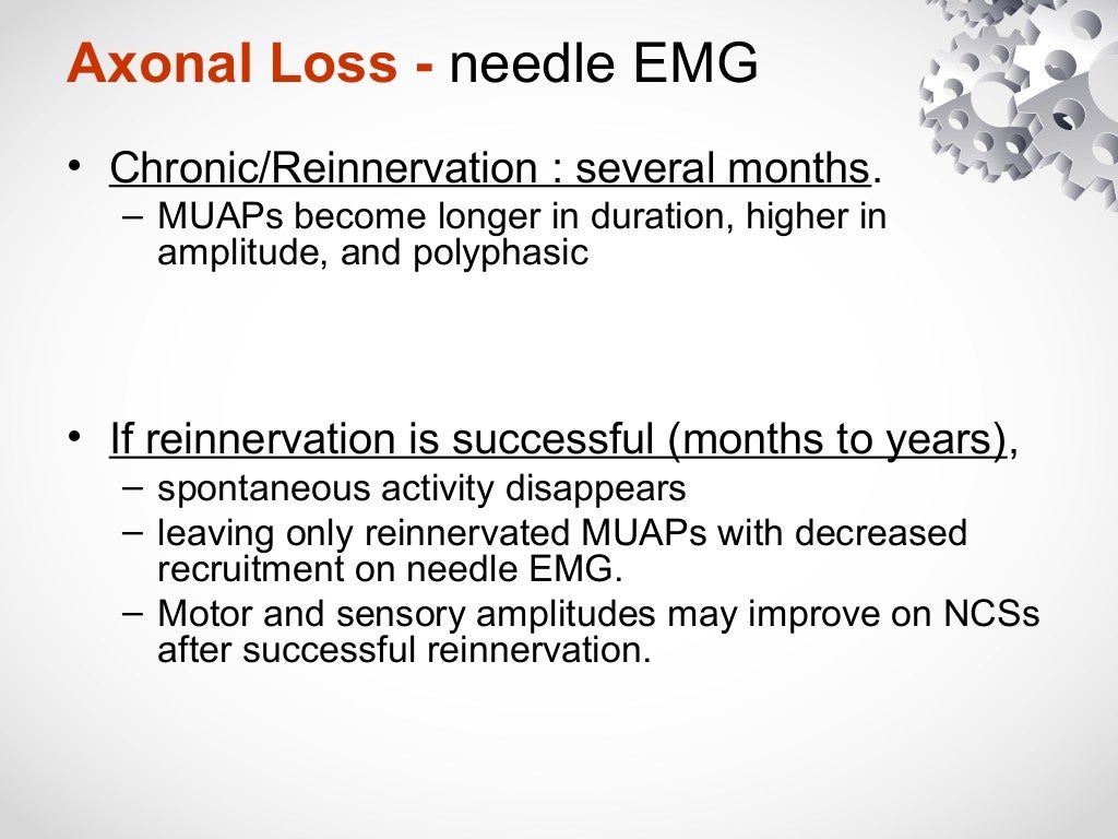 Nerves conduction study, Axonal loss vs Demyelination