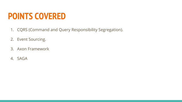 Axon Framework Exploring Cqrs And Event Sourcing Architecture Ppt