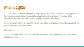Axon Framework, Exploring CQRS and Event Sourcing Architecture | PPT