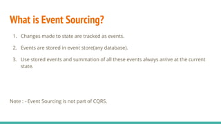 Axon Framework, Exploring CQRS and Event Sourcing Architecture | PPT