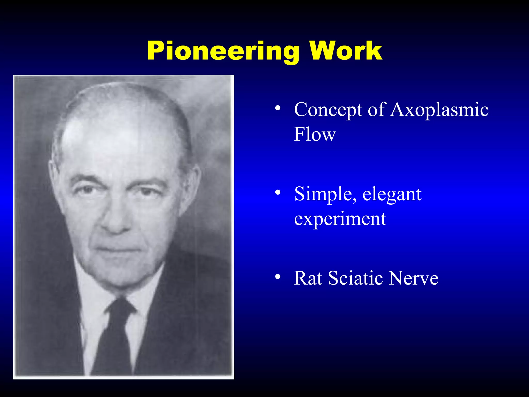 Axoplasmic flow in Axons - Mechanisms and Applications in Clinical ...