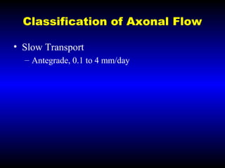 Axoplasmic flow in Axons - Mechanisms and Applications in Clinical ...
