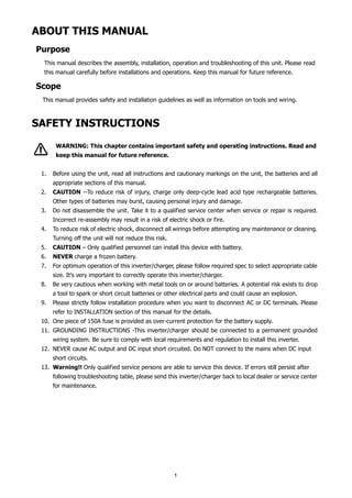 Voltronic Axpert V User Manual | PDF