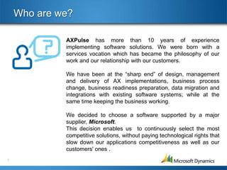 Ax pulse company profile | PPT