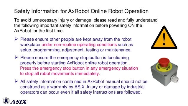 Asix Axrobot Ethercat Robot Collision Protection Introduction