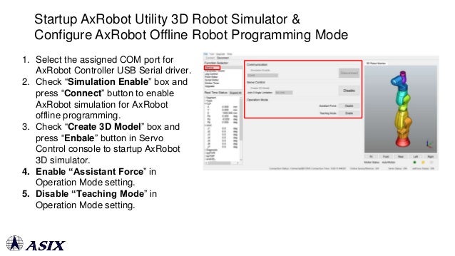 AxRobot Robot Programming Tutorial I -- Offline Programming | PPT