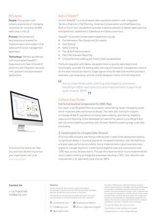 Axtria incentive compensation datasheet | PDF