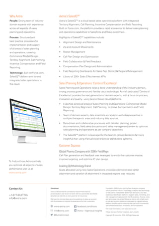 Axtria SalesIQTM – Sales Planning and Operations | PDF