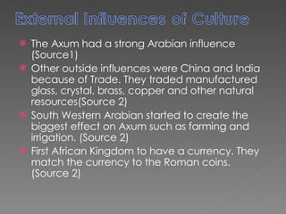 Axum Cultre PPT | PPT