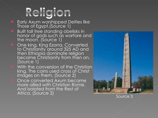 Axum Cultre PPT | PPT