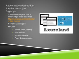 Getting Started with Axure Widget Libraries | PPTX