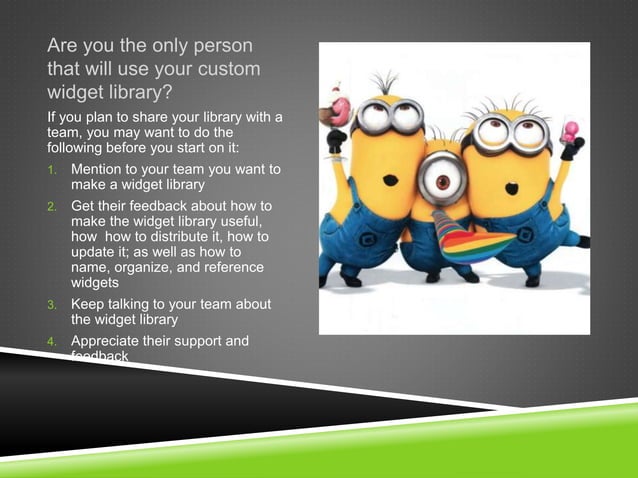 Getting Started with Axure Widget Libraries | PPTX