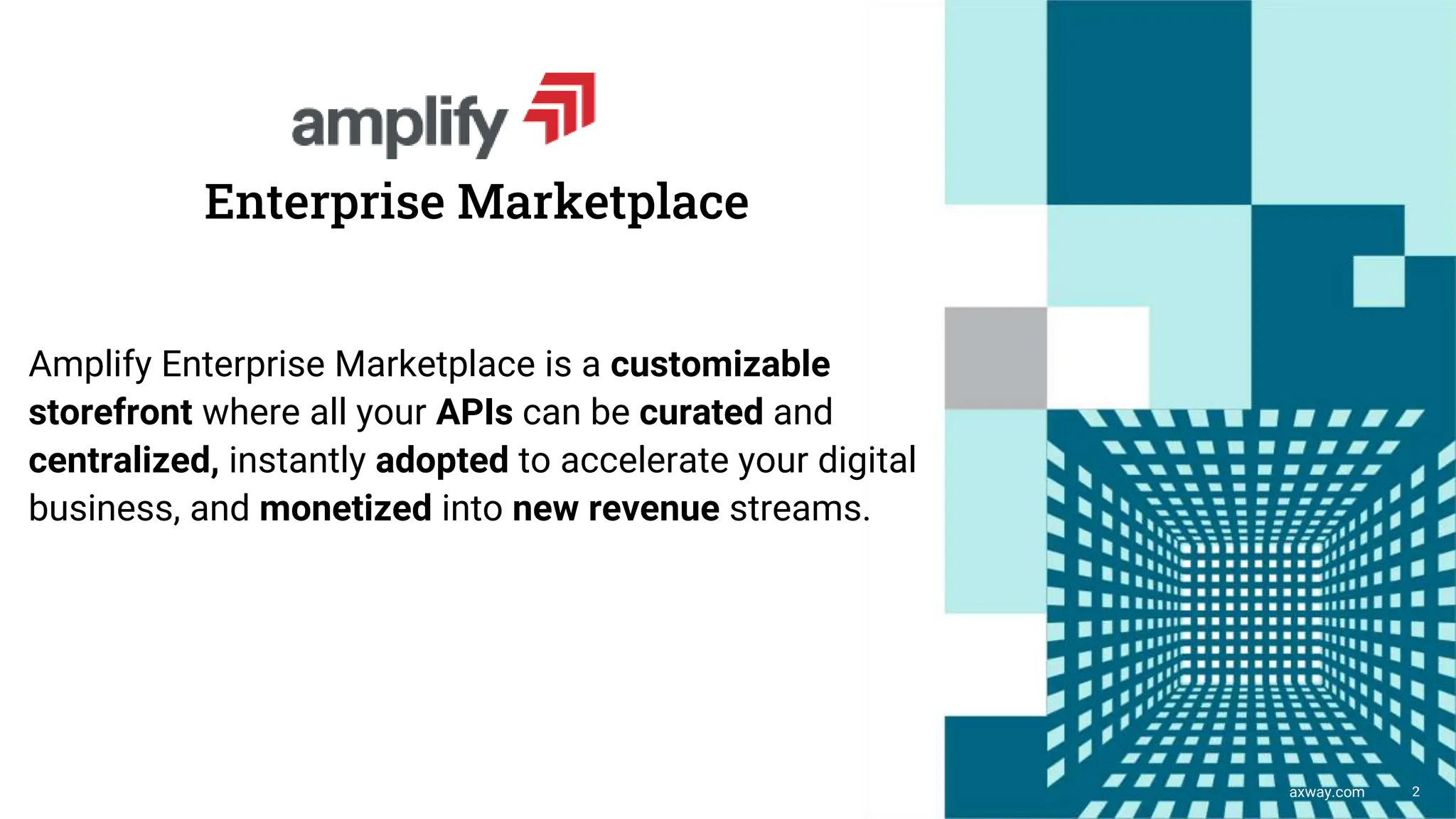Discover & Monetize APIs using Axway Amplify MarketPlace | PPTX