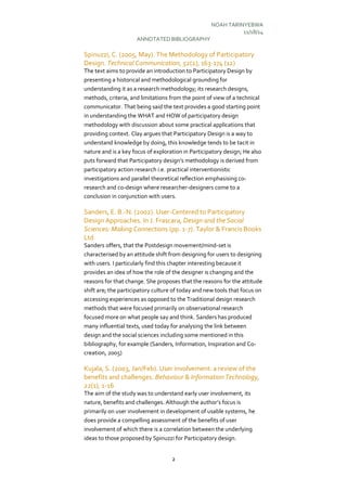 Annotated bibliography | PDF