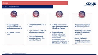 Axys Consultants - AI Lab presentation | PDF