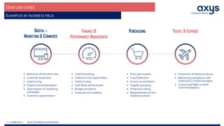 Axys Consultants - AI Lab presentation | PDF