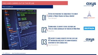 Axys Consultants - AI Lab presentation | PDF