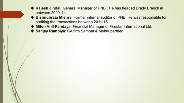 PNB SCAM (NIRAV MODI) | PPTX | Business Banking & Finance | Business