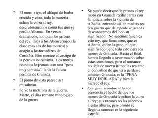 Ay de-mi-alhama-analisis literario | PPT | Romance | Genres