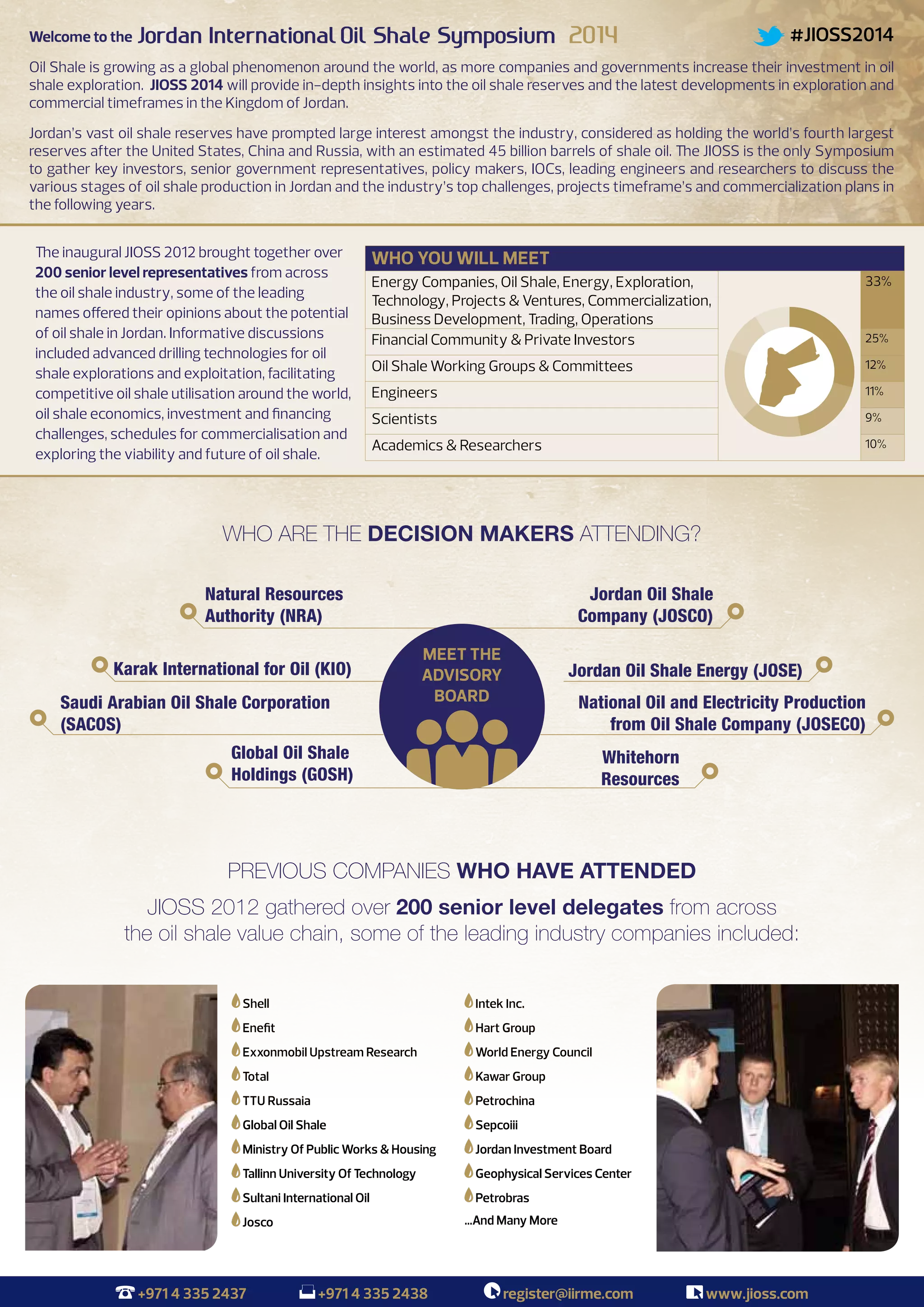 Jordan Oil Shale Symposium 2014 Brochure | PDF