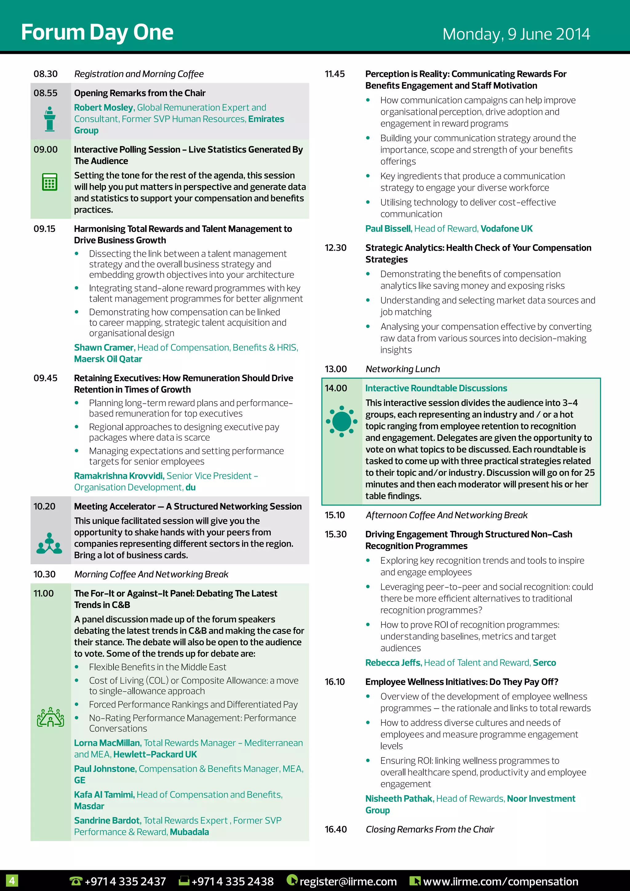 Compensation And Benefits Forum 2014 | PDF