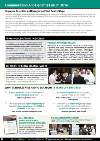 Compensation And Benefits Forum 2014 | PDF