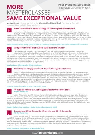 HR Summit and Expo Dubai 2014 | PDF | Business Expos & Conferences | Events