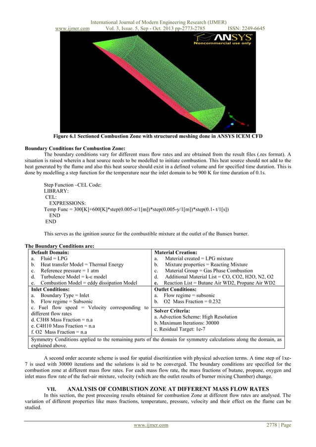 Optimizing Bunsen burner Performance Using CFD Analysis | PDF