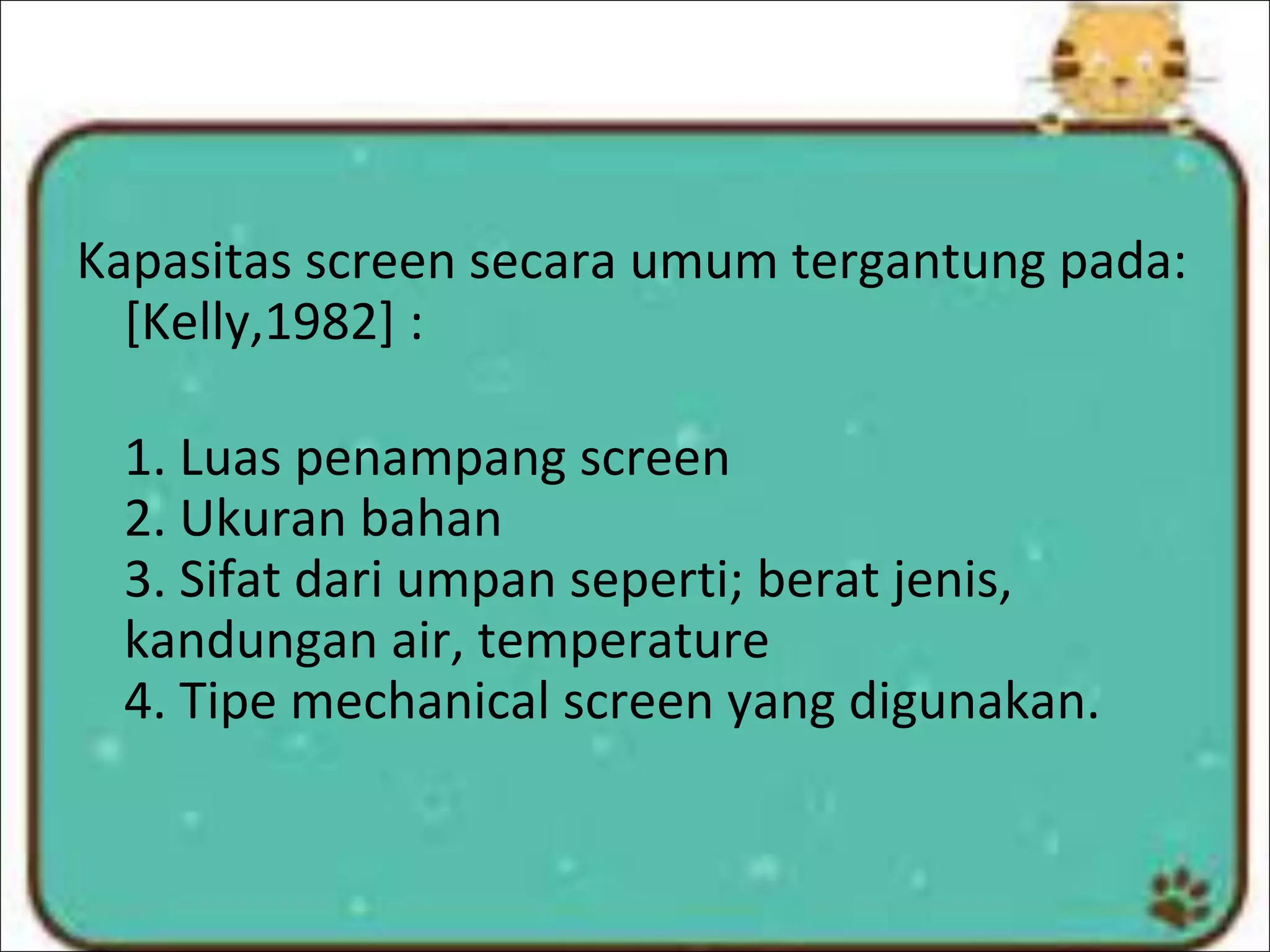 Peralatan Pemisahan Ayakan Ppt