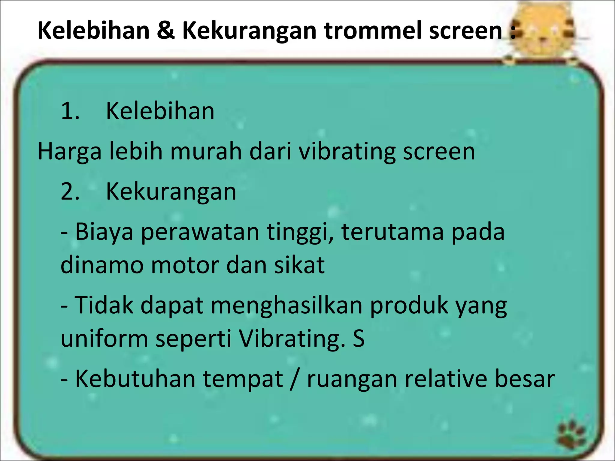Peralatan Pemisahan Ayakan Ppt