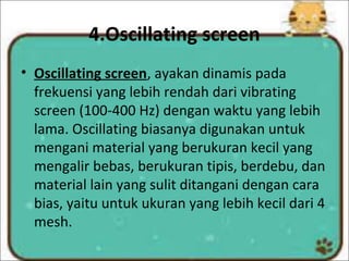 "peralatan pemisahan" Ayakan | PPT