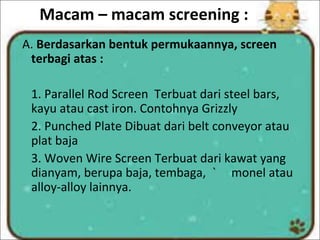 "peralatan pemisahan" Ayakan | PPT