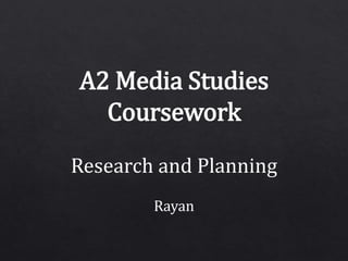 A2 Media Coursework - Key Concepts | PPT