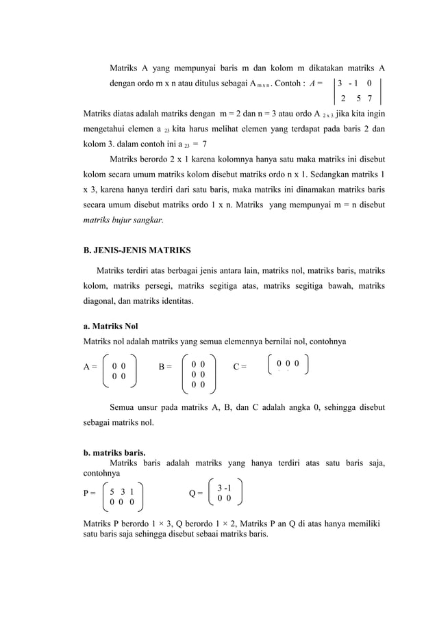 matriks | PDF