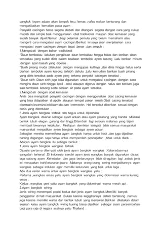 Ayam bangkok | DOCX