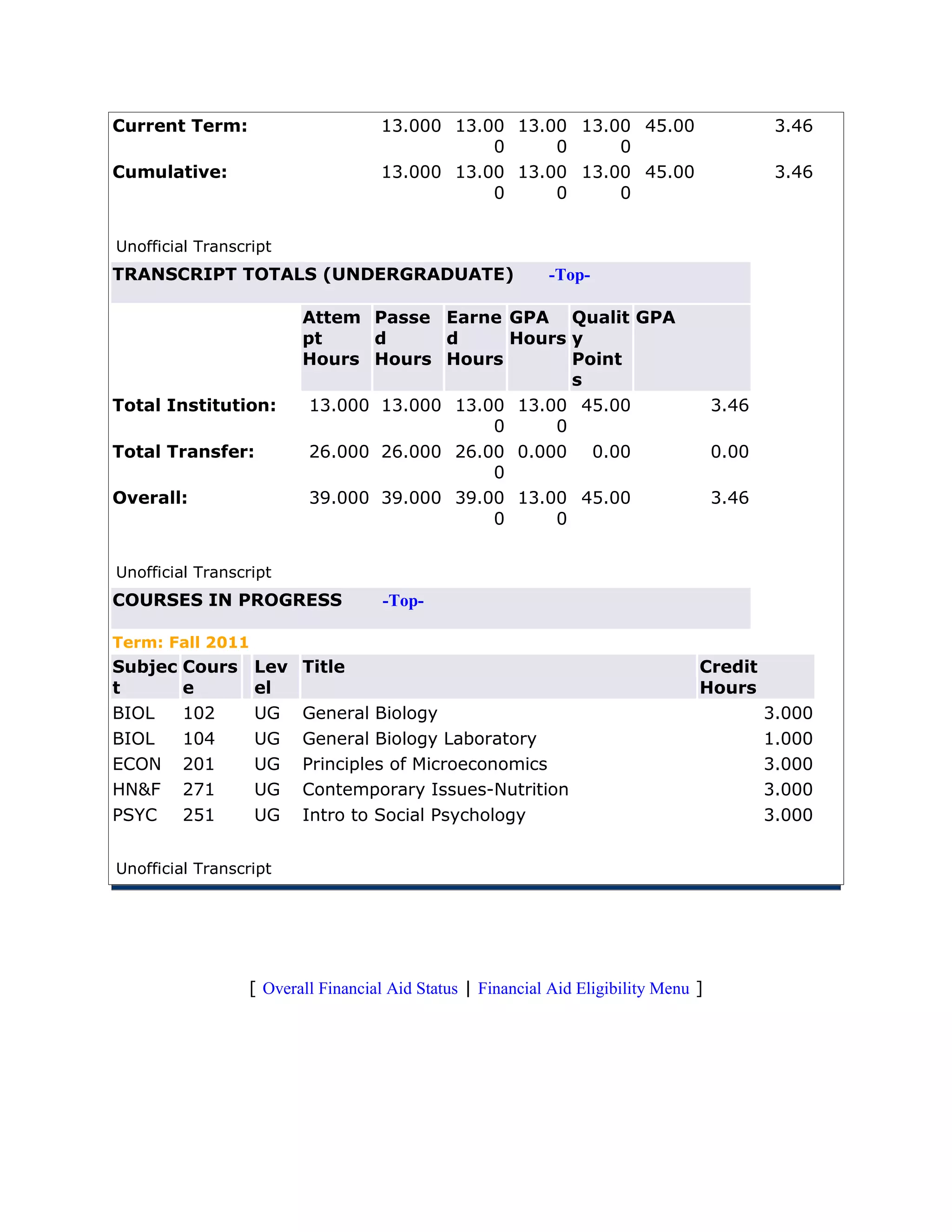Ayanceytranscript | PDF
