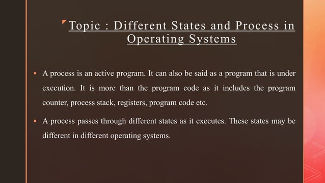 States of a Process in Operating Systems | PPTX