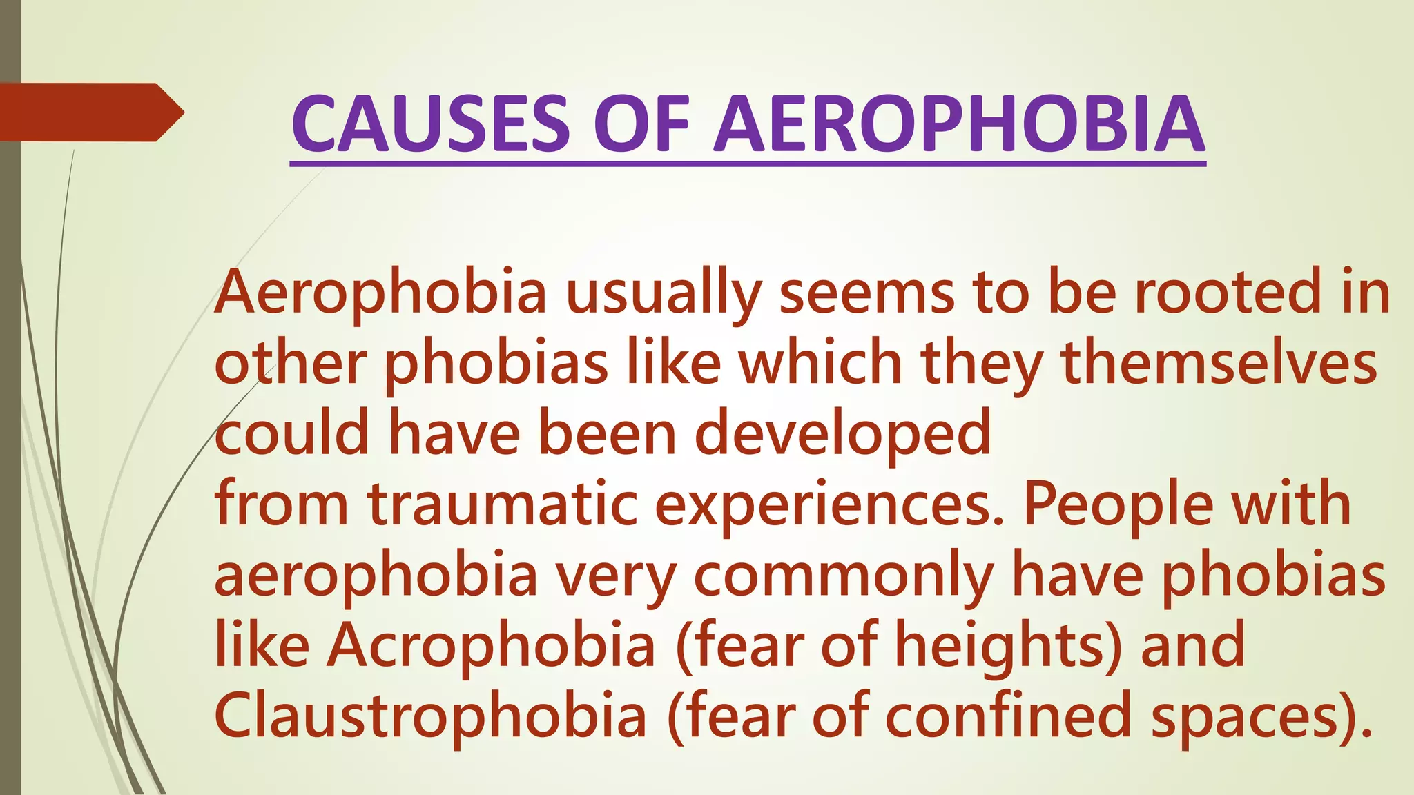 Aerophobia and its causes | PPT