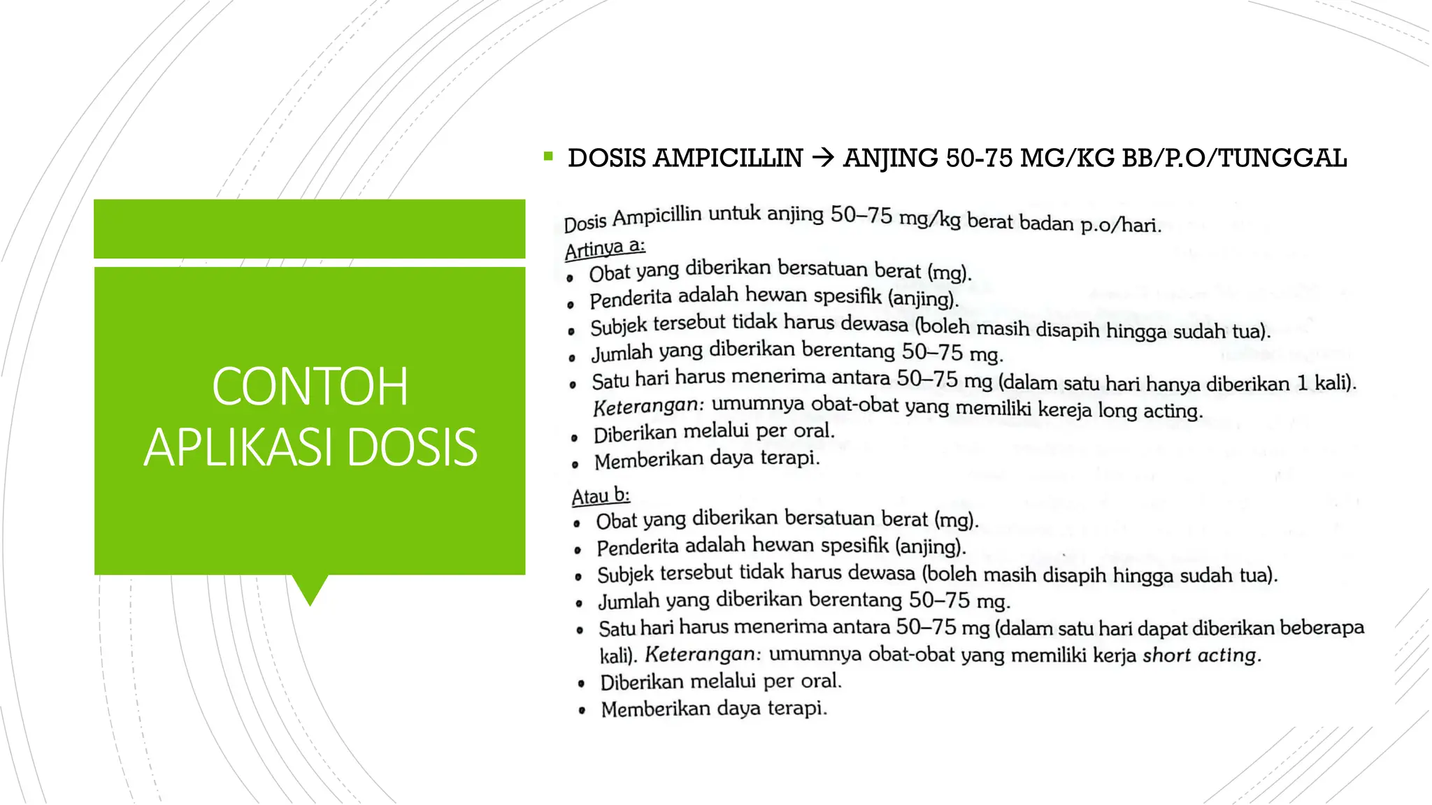 DOSIS OBAT HEWAN (Farmasi Veteriner) materi kuliah farmasi | PDF