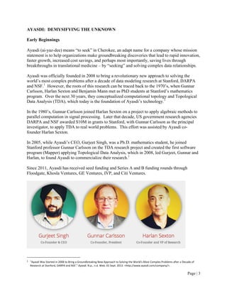 Ayasdi Case Study | PDF