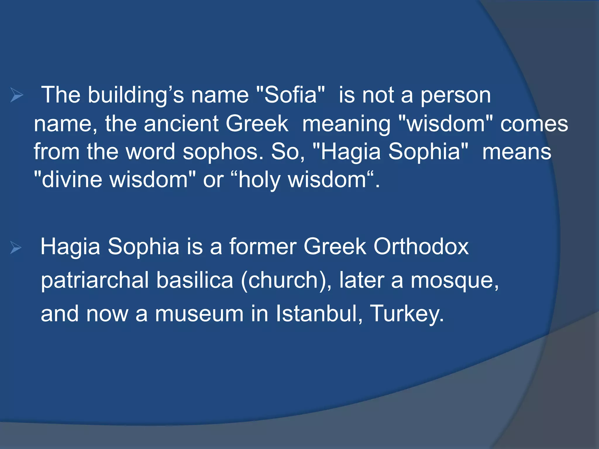 Hagia Sophia Museum | PPTX