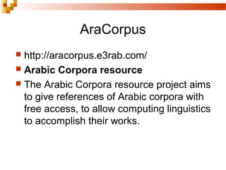 open projects for arabic language Nairobi Kenia | PPT