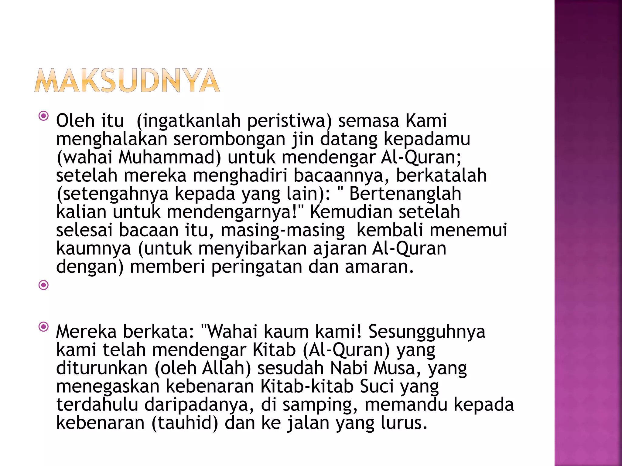 Ayat ayat tentang Peranan Rasulullah | PPTX